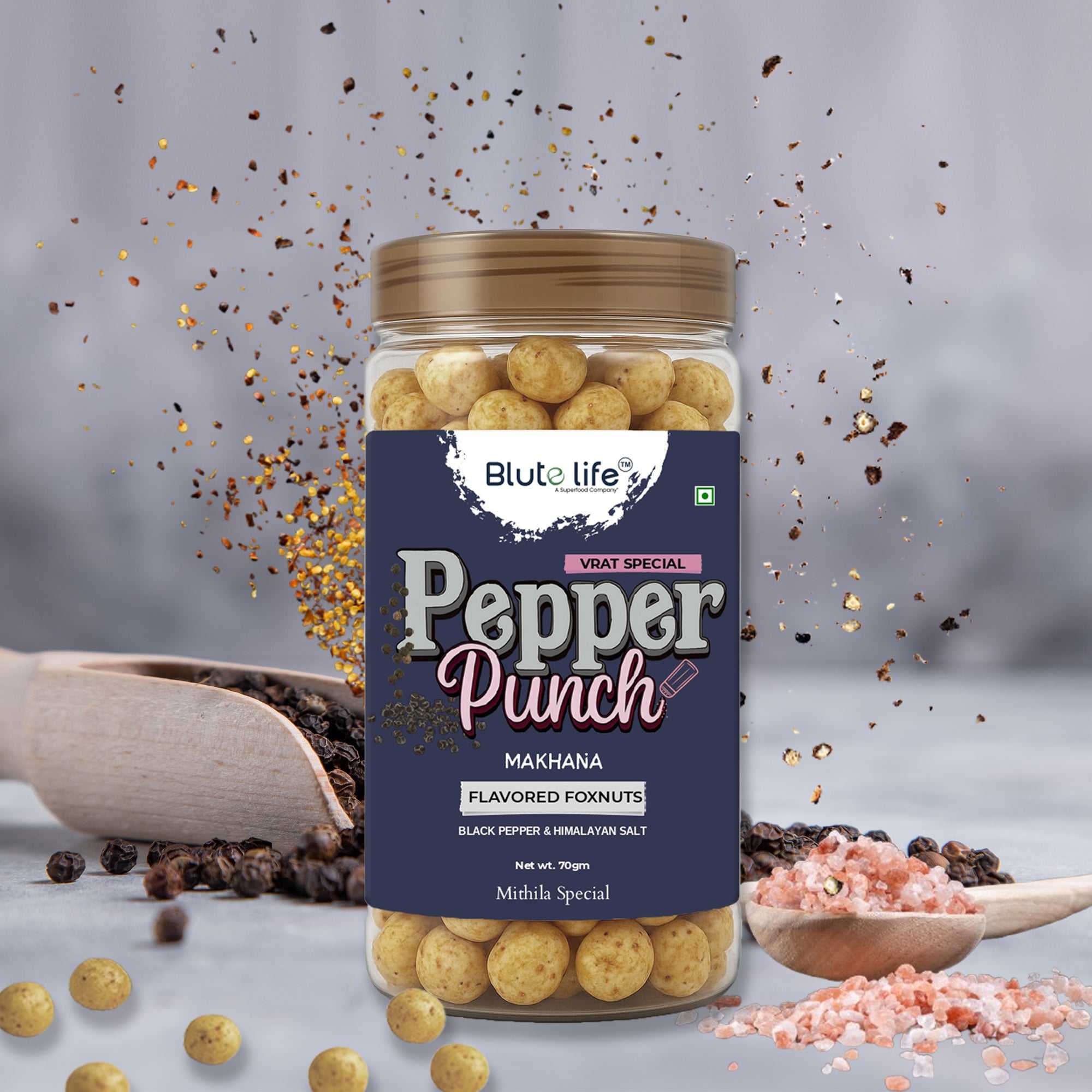 PEPPER PUNCH MAKHANA & RAGI CHIPS – BluteLife